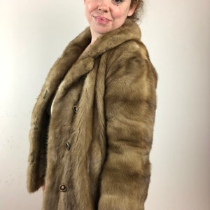 Vintage Mink Coat 50s Short Real Fur Jacket Luxurious Soft Glam 1950s ...