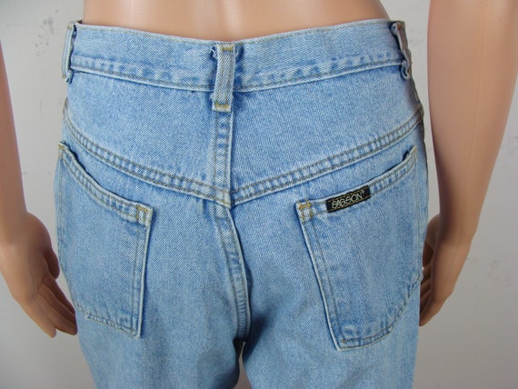 Vintage Sasson Jeans 80s High Waisted Tapered Leg Lig… - Gem