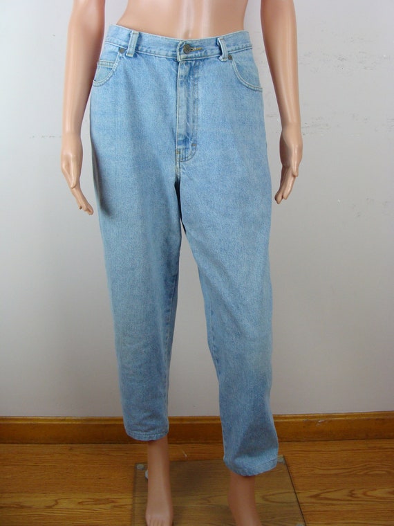 Vintage Sasson Jeans 80s High Waisted Tapered Leg Lig… - Gem