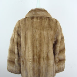 Vintage Mink Coat 50s Short Real Fur Jacket Luxurious Soft Glam 1950s ...