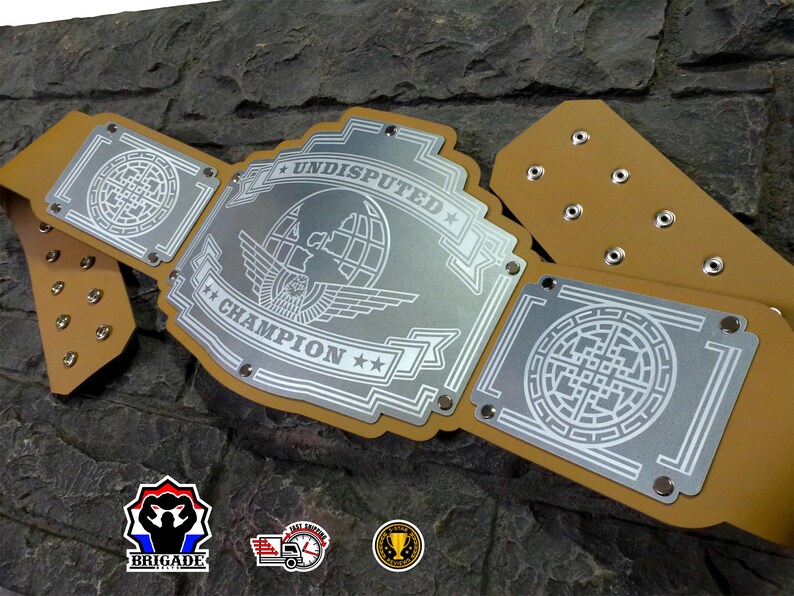 Undisputed Champion Title Belt - High Quality Metal - Hand Crafted ...