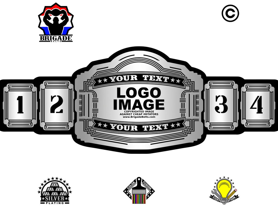 Custom Championship Belt - Full Size Customizable Title Belt - Intrepid ...