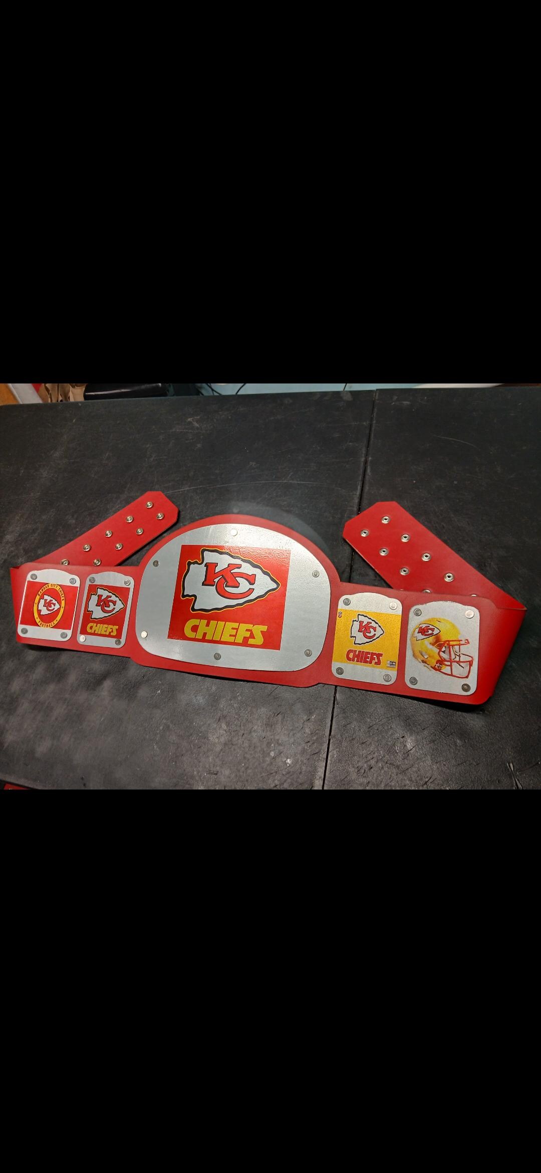 Kansas City Chiefs Championship Title Belt Vintage Collection Decor ...