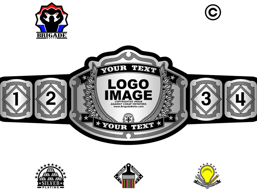 Custom Championship Belt - Full Size Customizable Title Belt - Emperor ...