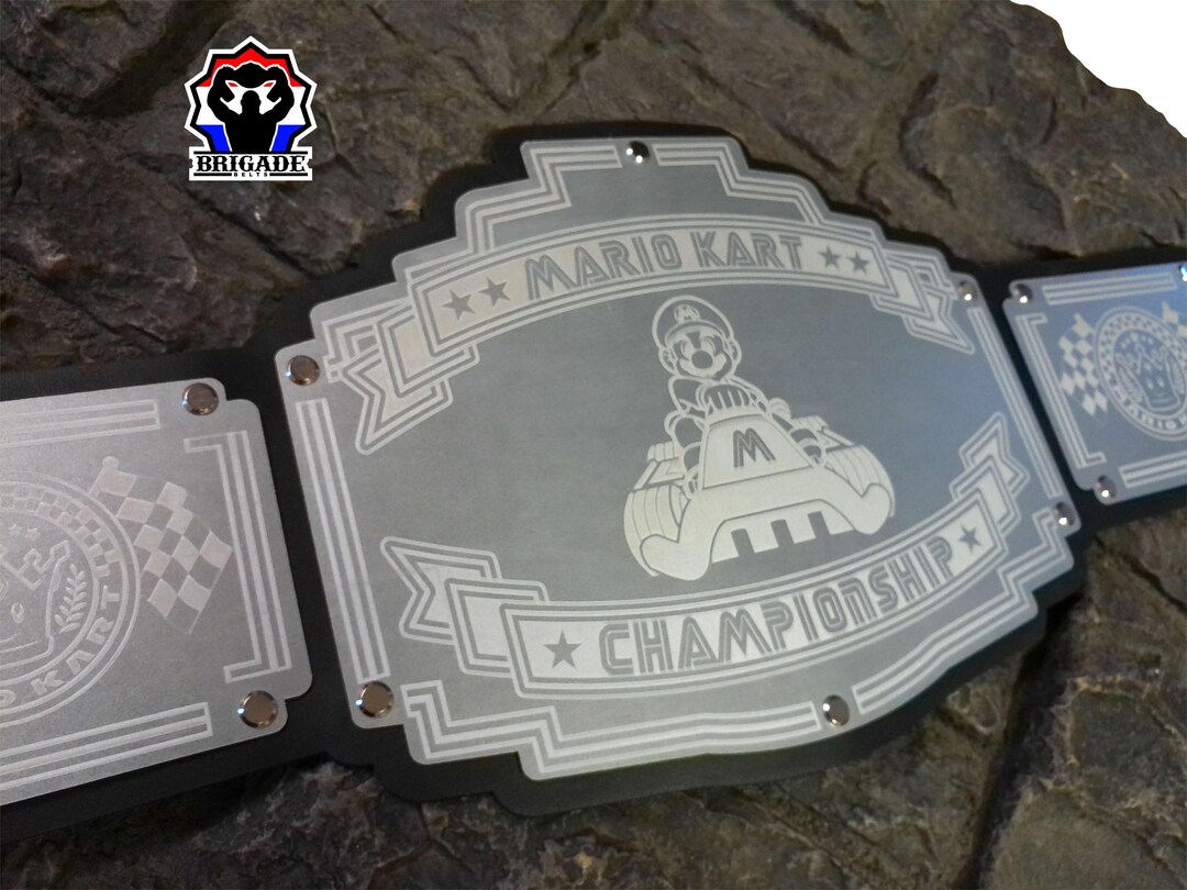 Mario Kart Belt | Championship Title Belt | Full Size Bomber Series ...