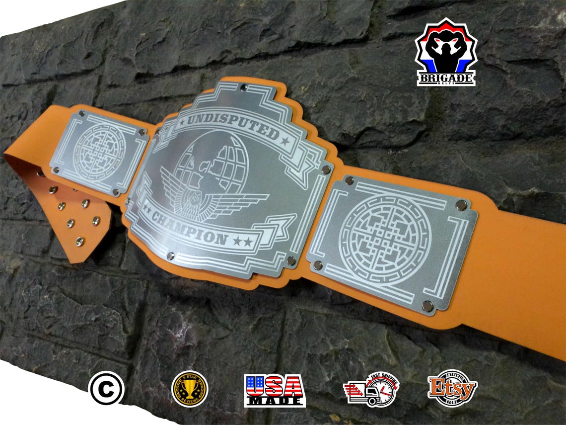 Undisputed Champion Title Belt - High Quality Metal - Hand Crafted ...
