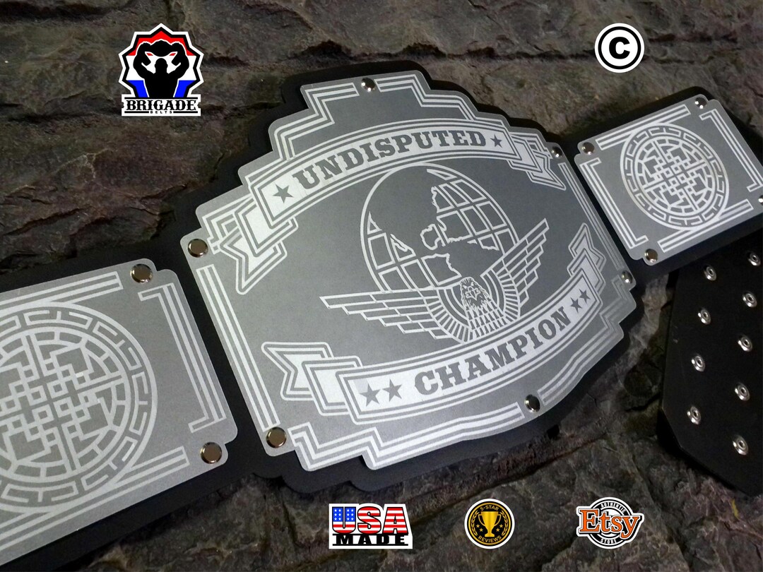 Undisputed Champion Title Belt - High Quality Metal - Hand Crafted ...