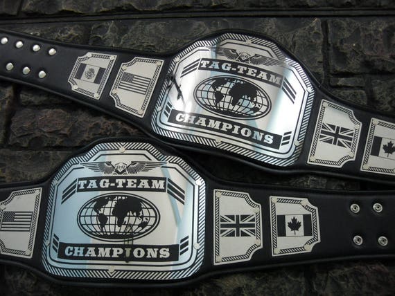 wholesale for delivery Custom Spinner Tag Team Championship Belts ( A ...