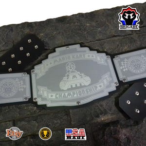Mario Kart Belt | Championship Title Belt | Full Size Bomber Series ...