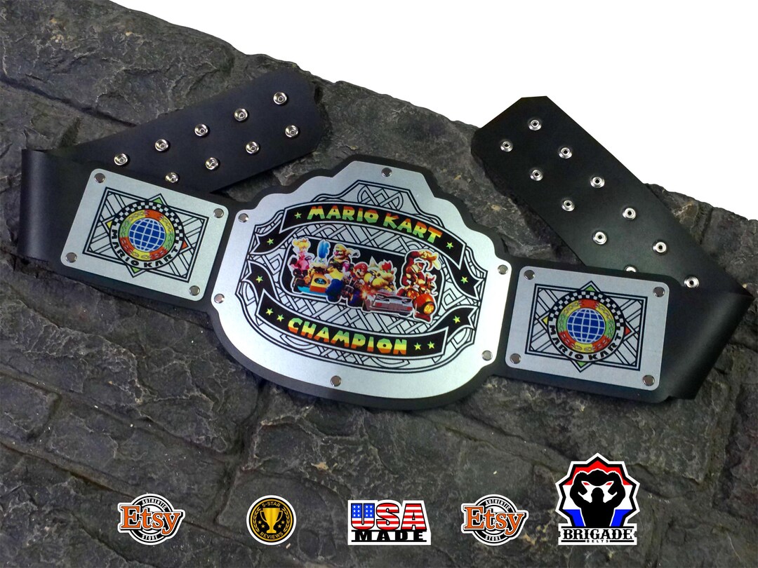 Mario Kart Champion Belt | Bright Colorful Title Belt | Full Size - Etsy