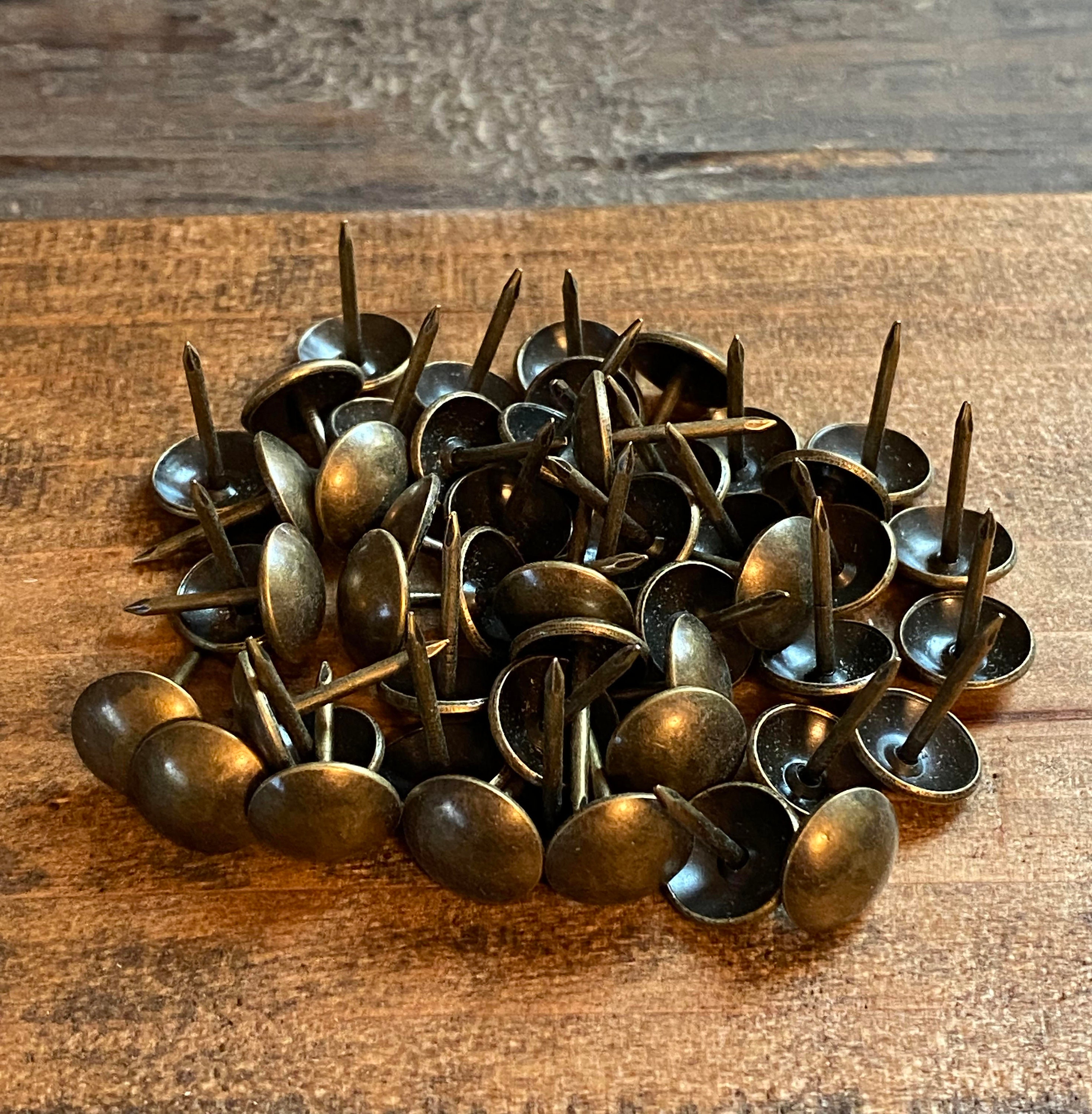 Rustic Antique Bronze Thumb Tacks: Decorative Clavos Push Pins - Etsy
