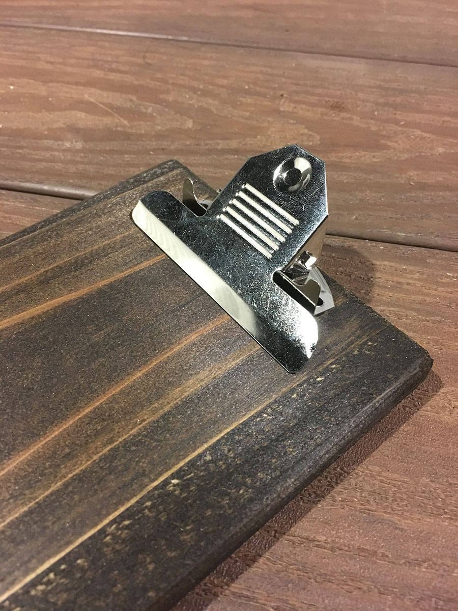 Restaurant Menu Boards With Silver Clipboard Clip Rustic - Etsy