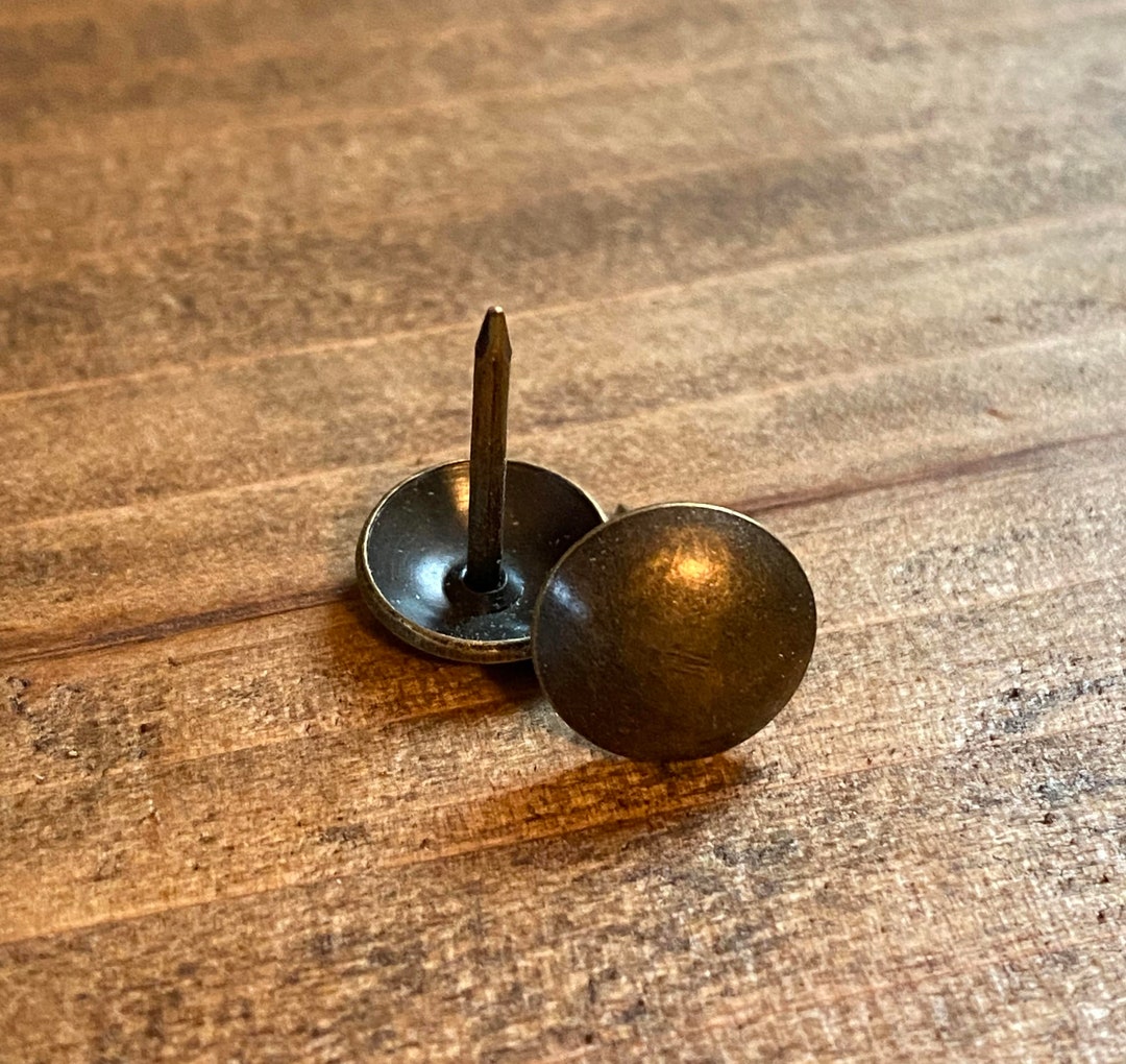 Rustic Decorative Nails - Rustic Push Pin - Antique Bronze Thumb Tack ...