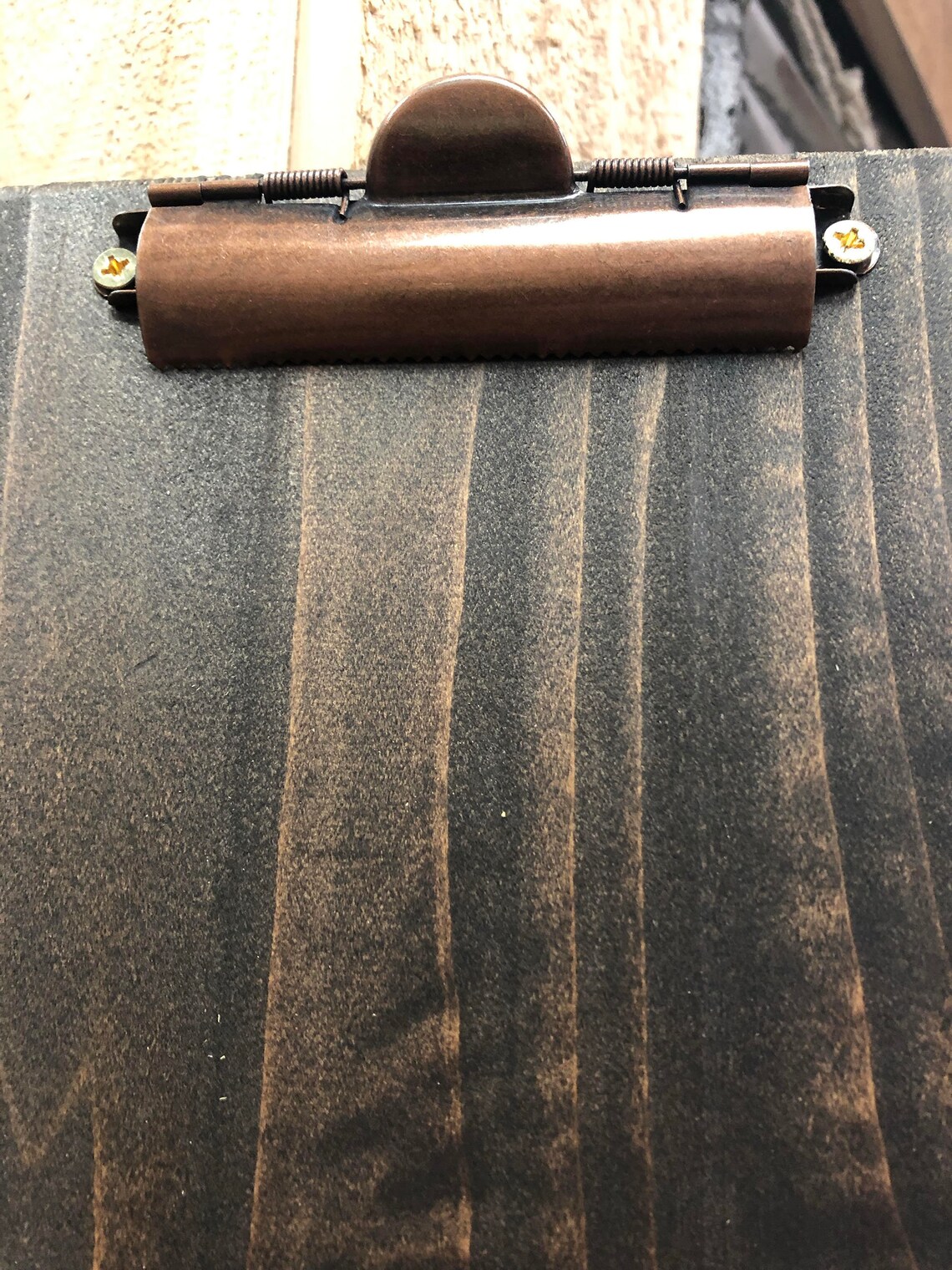 Wood Menu Clipboards With Rustic Copper Clip Restaurant Menu - Etsy