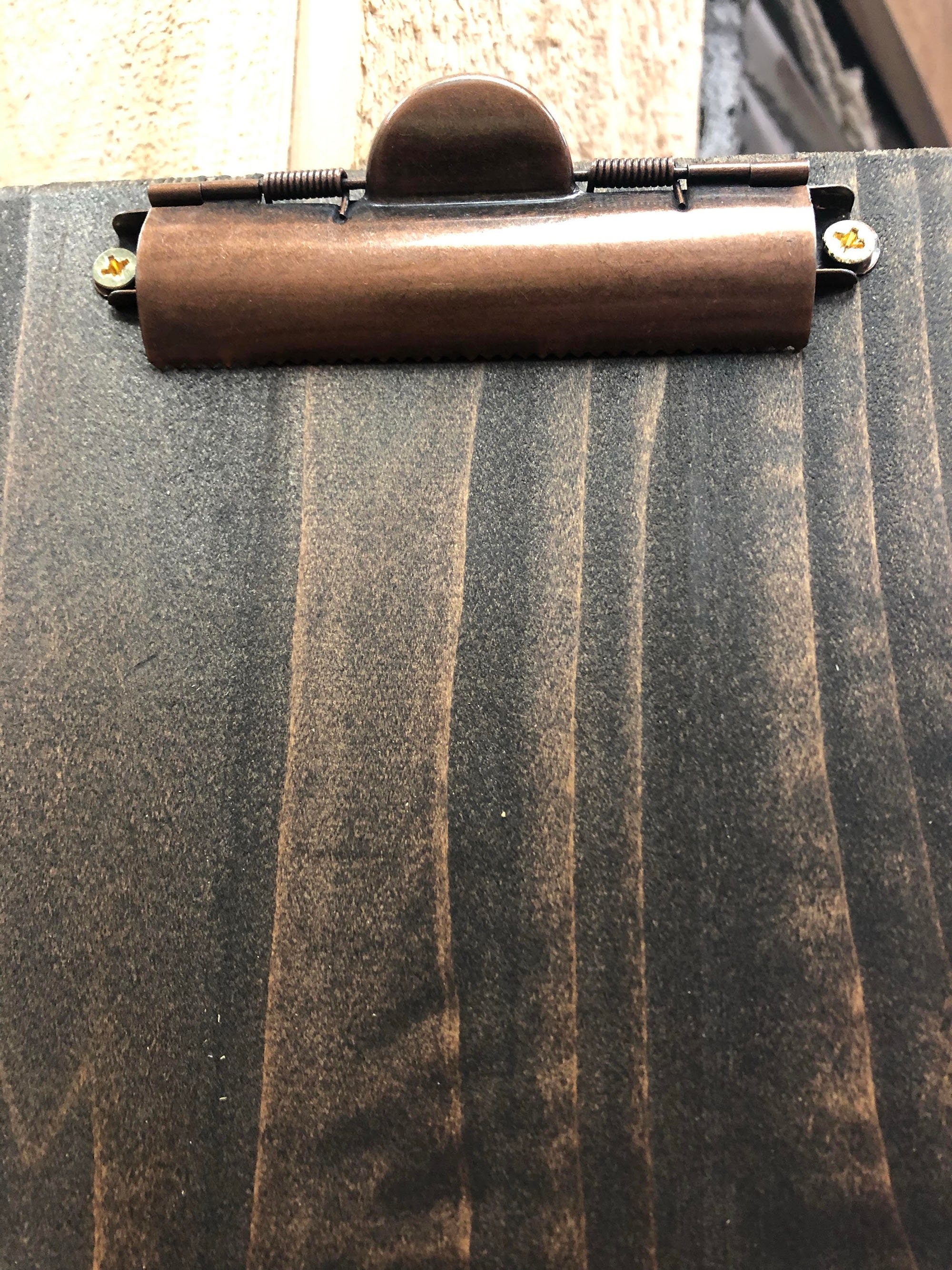 Rustic Wood Clipboard With Copper Clip - Restaurant Menu Board - Etsy
