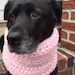 Pink Dog Snood — Dog Scarf — Snood for Dog — Pink Dog Scarf — Infinity ...