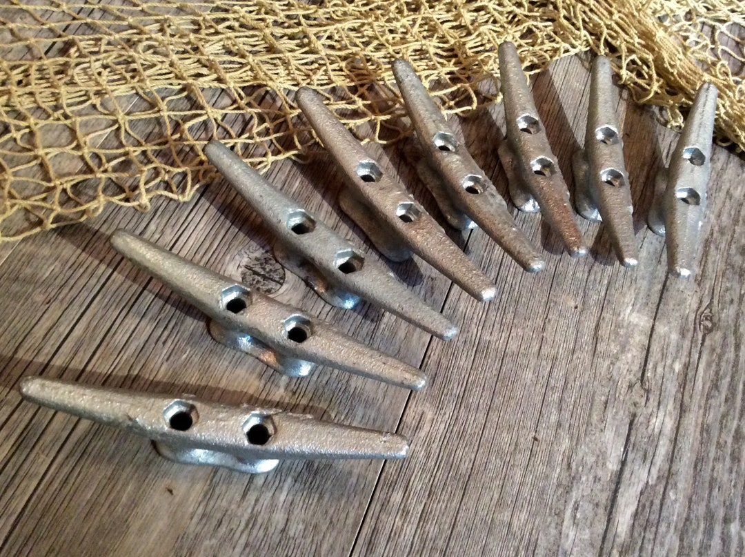 6 Inch Galvanized Boat Cleat: Nautical Decor, Drawer Pull, Towel Hook ...