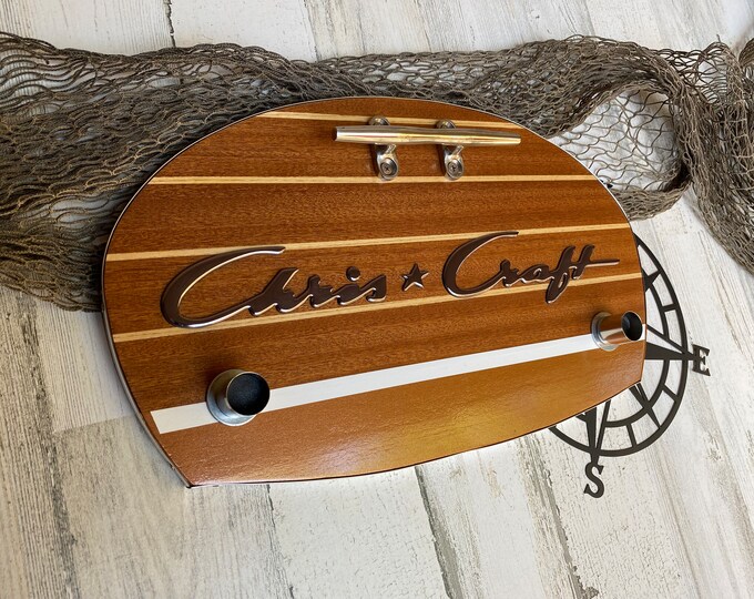 Chris Craft Boat Transom Sign Plaque IN STOCK Ready to SHIP - Stainless ...