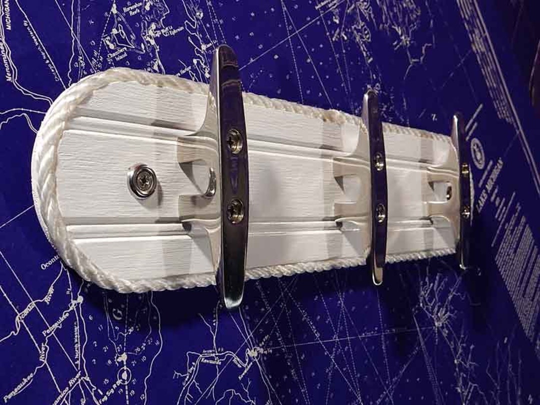 Wall Hook Rack - Stainless Steel Boat Cleat - Nautical Decor Coat Towel ...