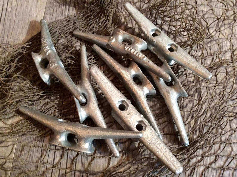 6 Inch Galvanized Boat Cleat: Nautical Decor, Drawer Pull, Towel Hook ...