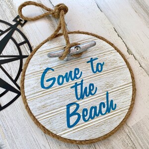 Beach Signs - Nautical Boat Beach Seaside Cottage Home Decor - 4" Boat ...