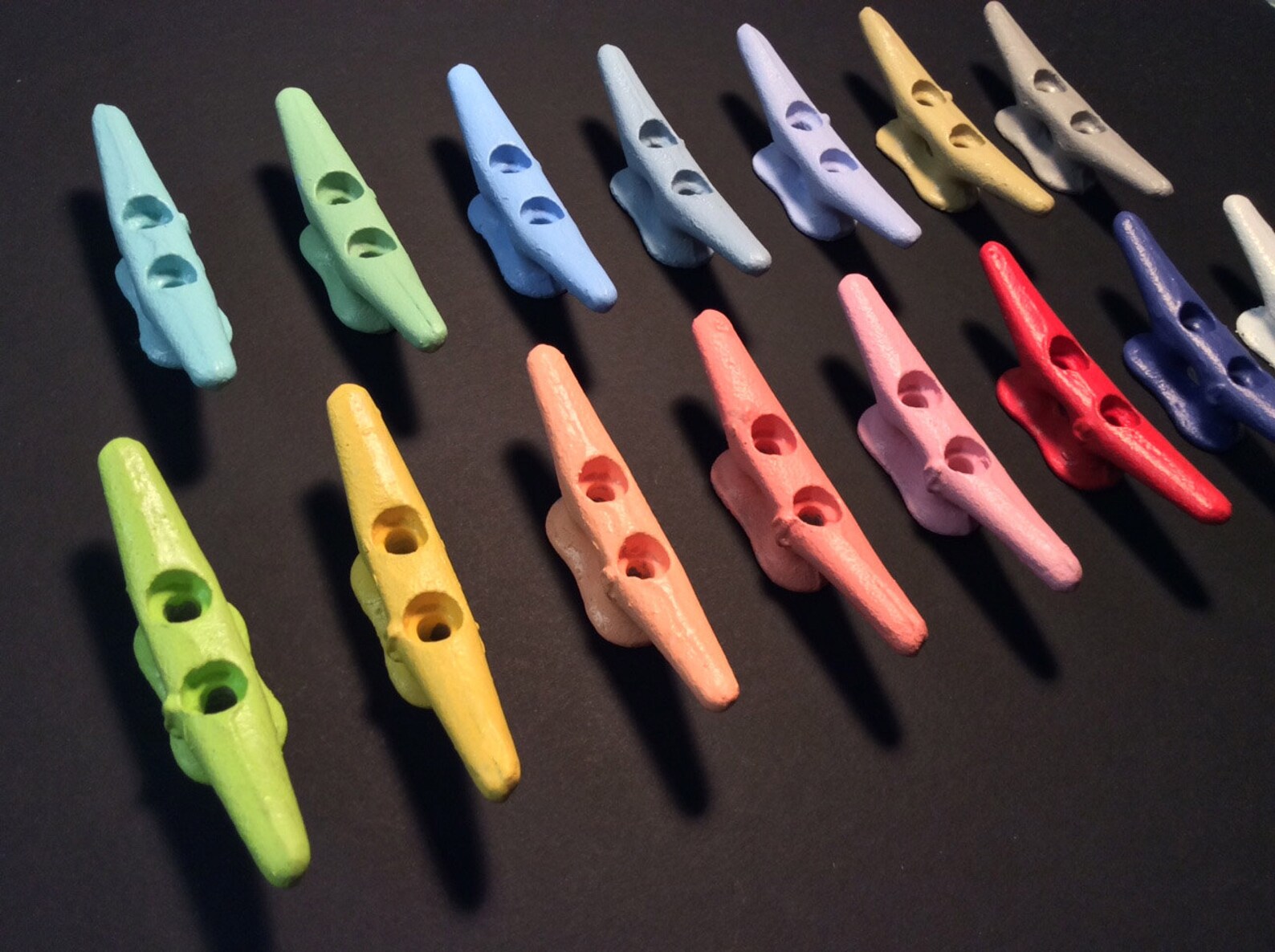 4 Inch Boat Cleats - Painted Cleats - Nautical Hardware, Drawer Pulls ...