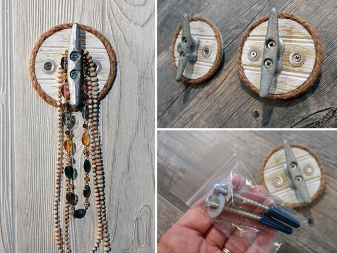 Nautical Cleat Wall Hook Galvanized Boat Dock Cleat Beach - Etsy