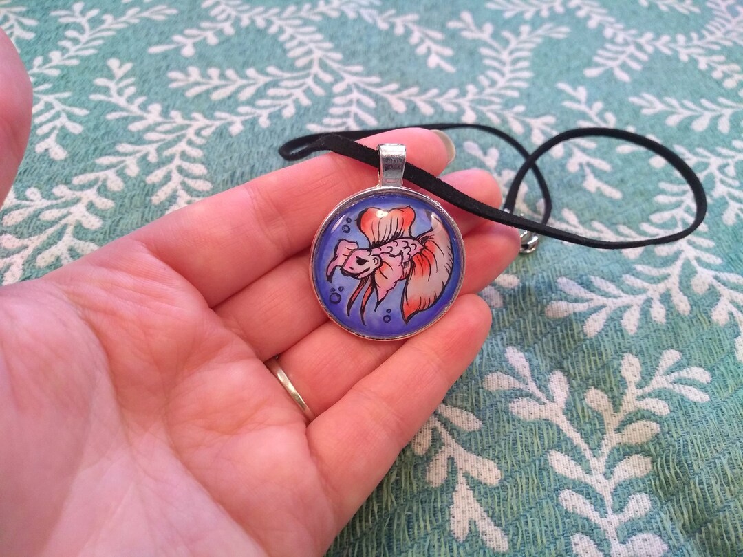 Betta Fish Pendant Necklace - Etsy