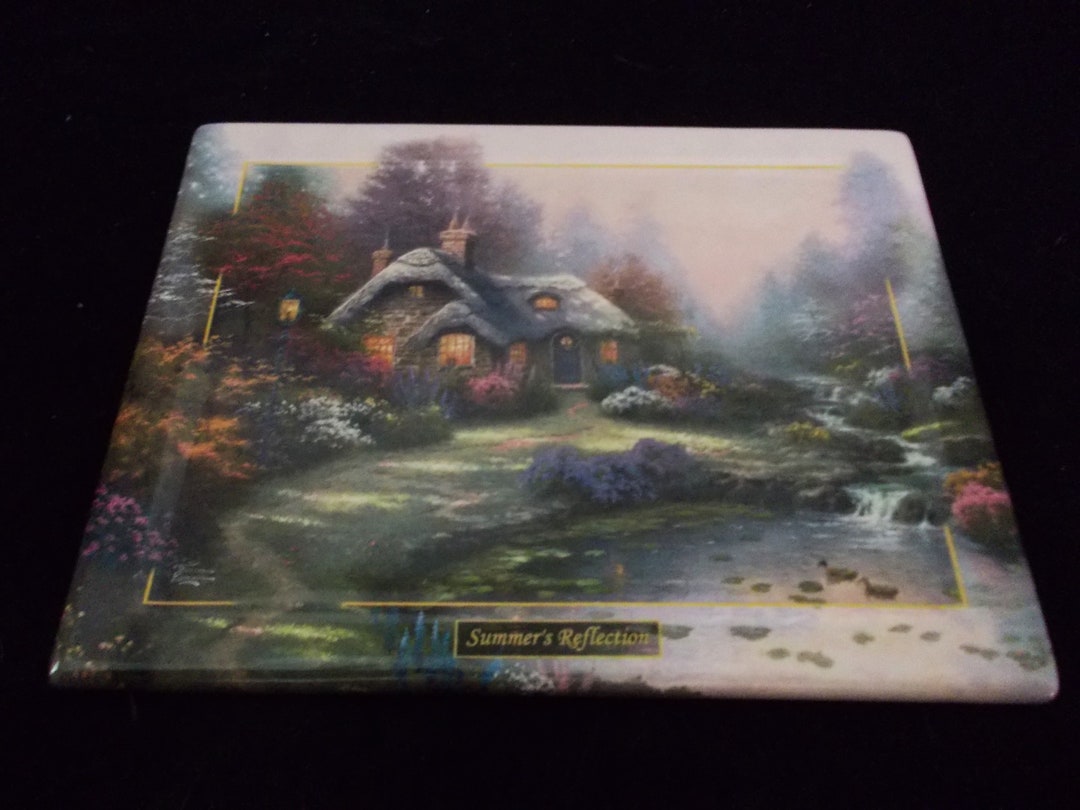 2000 the Bradford Exchange "everett's Cottage" Plate Thomas Kinkade - Etsy