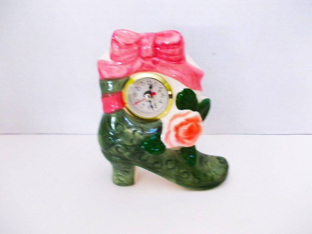 Vintage Victorian Shoe Clock - Etsy