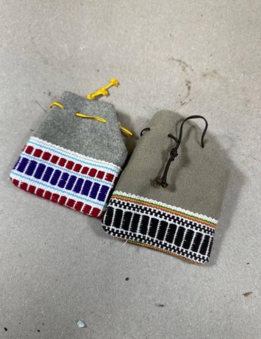 Vintage Pair of Hand Woven Indigenous Native American Pouches - Etsy