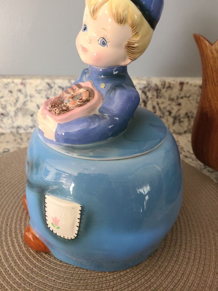 Lefton ESD Dutch Boy Cookie Jar 1950's Japan - Etsy