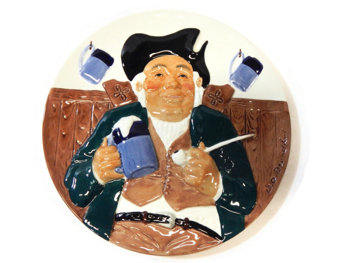 Vintage Davenport Pottery Plate - TOBY FILLPOT - 1983 Wilfred Blandford ...