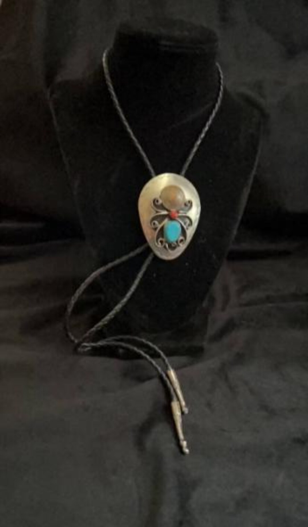 Vintage Silver Native American Bolo Tie - 1901 Indian Head Penny - Etsy