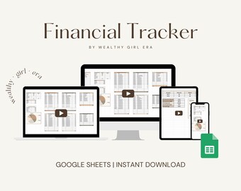 Monthly Budget Planner Google Sheets Template Personal Finance Tracker ...