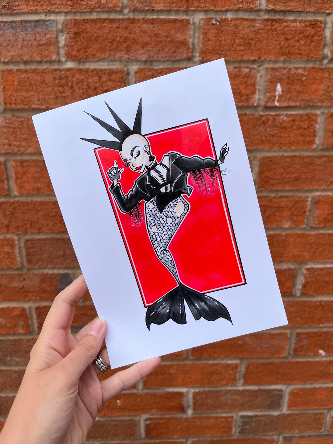 Sasha Velour Drag Queen Mermaid A5 Print - Etsy