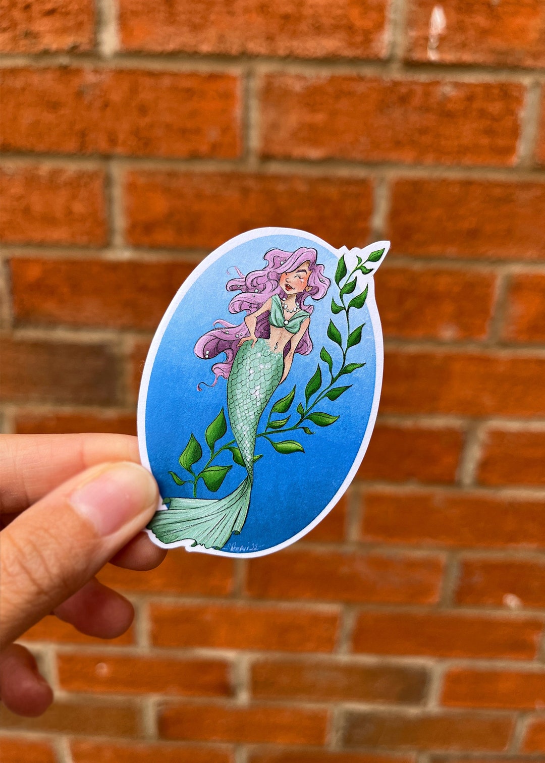 Green Mermaid Sticker Pack, Mermaid Gift, Bullet Journal, Mermaid Decor - Etsy