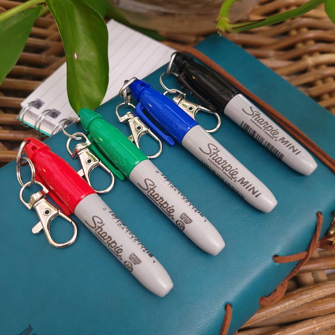 Mini Sharpie Marker, Badge Reel Clip on Sharpie Pen, Badge Reel ...