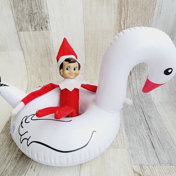 Swan Elf Size Pool Float Elf Toy Elf Floatie Elf - Etsy