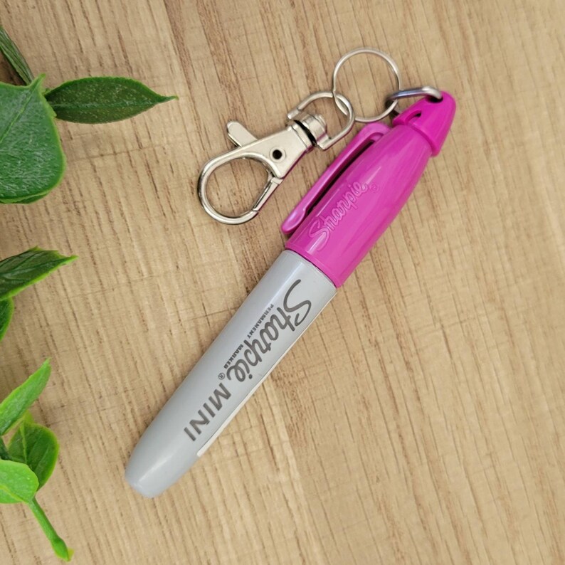 Mini Sharpie Marker Badge Reel Clip on Sharpie Pen Badge - Etsy