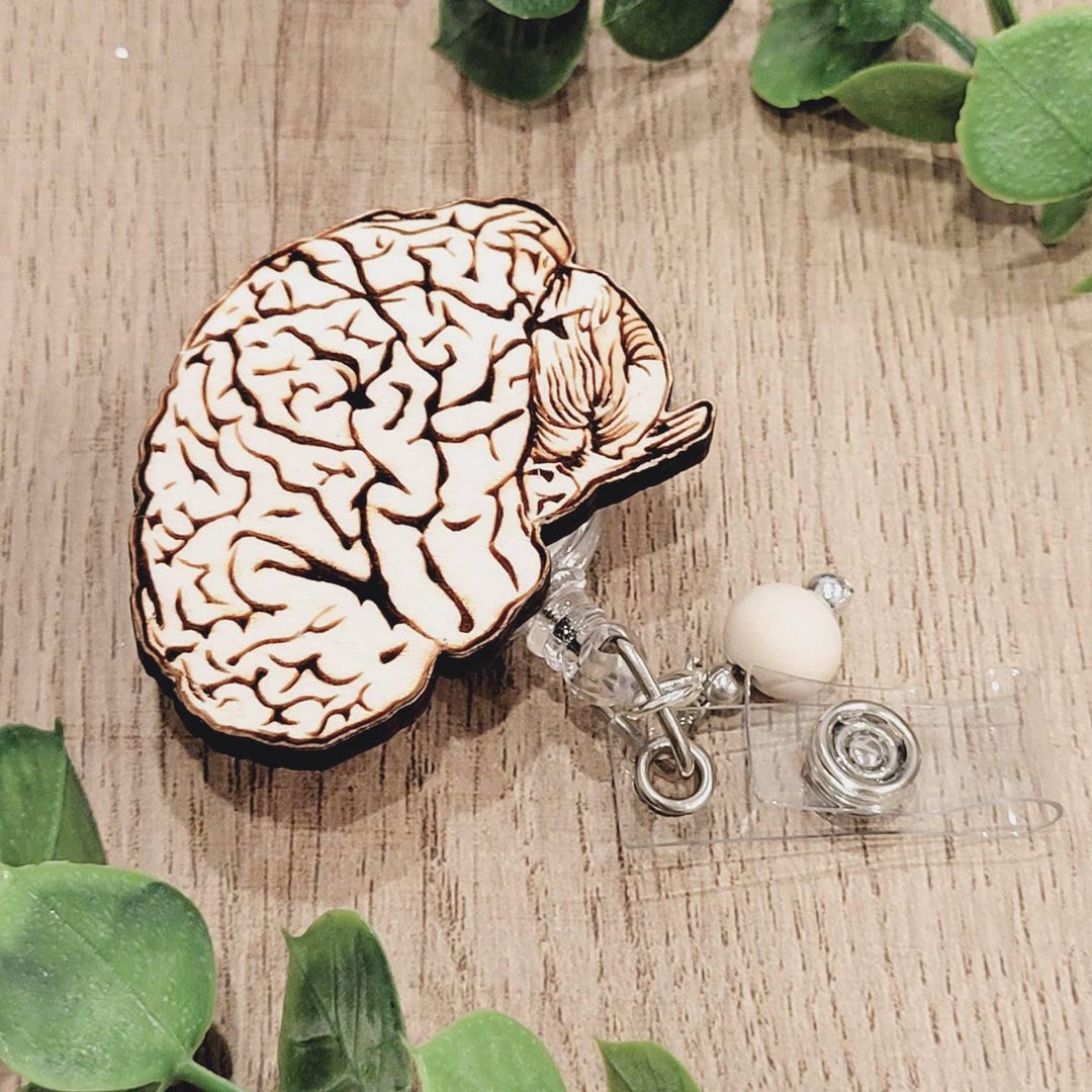Anatomical Brain Badge Reel: Neuro Nurse ID Holder - Etsy