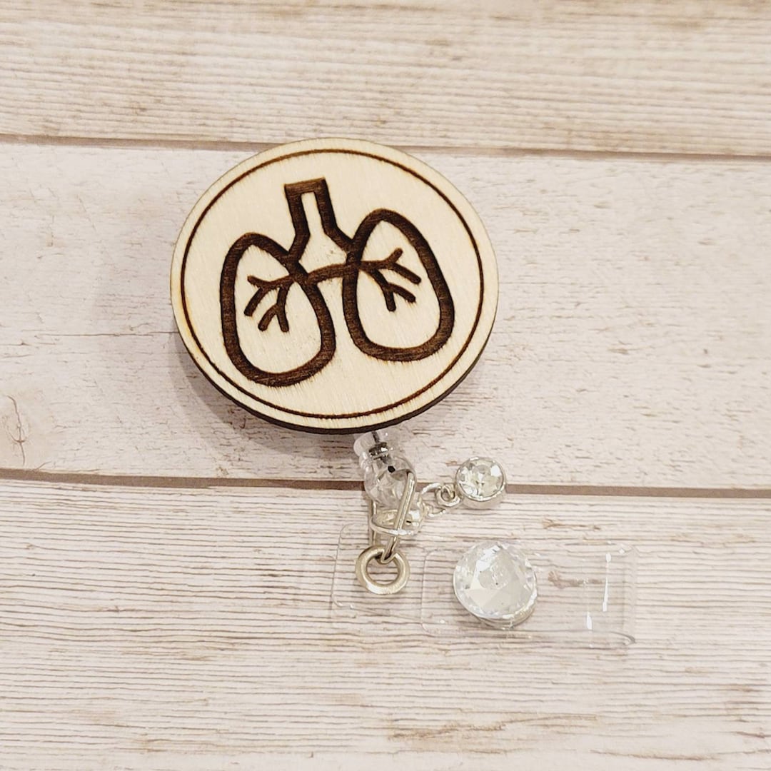 Anatomical Lung Badge Reel, Pulmonology Badge Reel, Lungs Respiratory ...