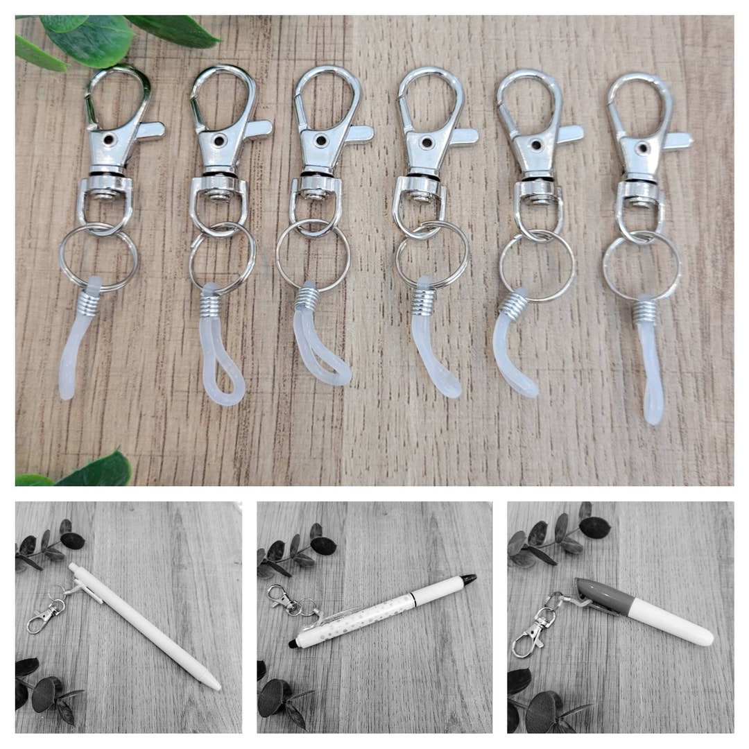 Pen Clips With Lobster Clasp, Pen Converter, Silicone Ring and Clip for ...