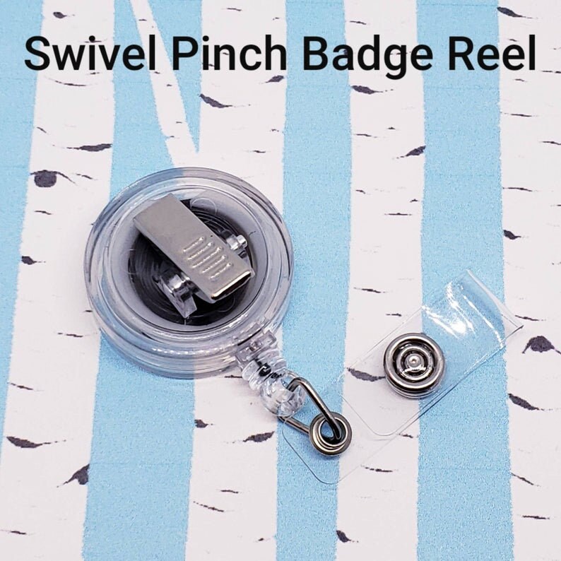 Essential Worker Badge Reel School Nurse Glitter Retractable | Etsy