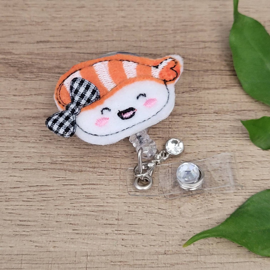 Sushi Badge Reel, Sashimi Badge Reel, Sushi Medical Lanyard or Key Card ...