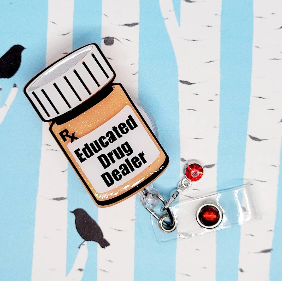 Happy Pill Badge Reel, Pharmacy Badge Reel, Pharmacy Tech Badge Reel ...