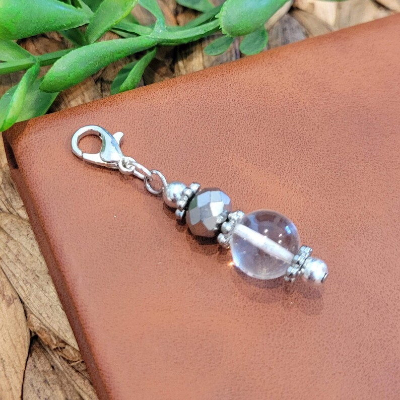 Fancy Glass Bead Badge Reel Clip-on Charm: Journal Accessories, Zipper ...