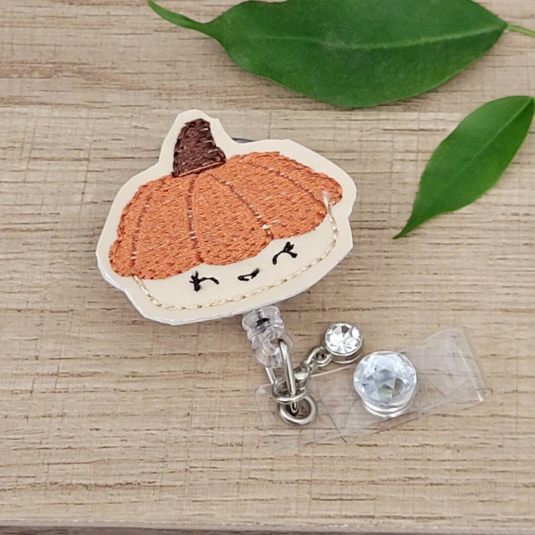 Pumpkin Pie Badge Reel Thanksgiving Badge Reel Pie Lanyard - Etsy