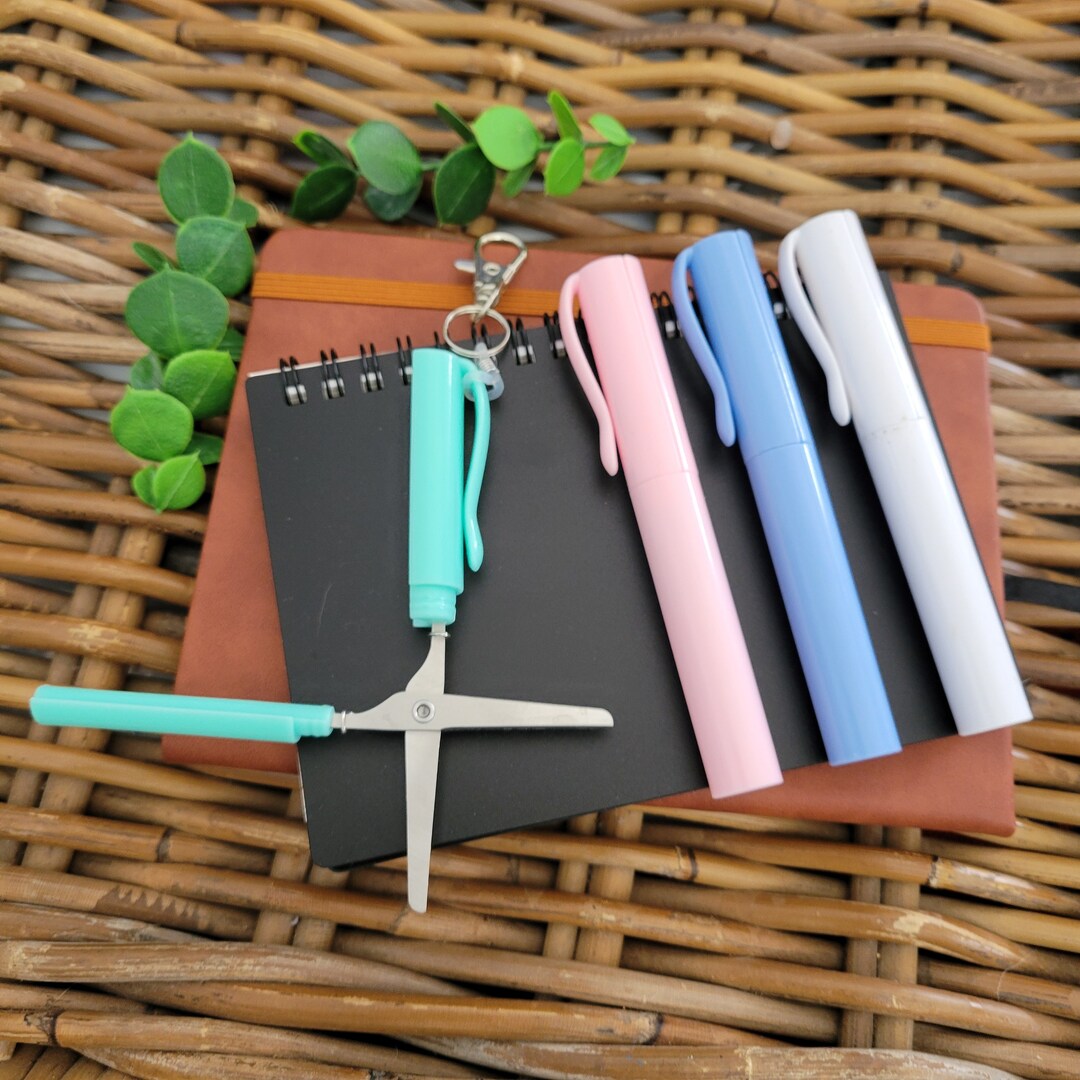 Mini Folding Scissors, Clip on Pen Scissors, Student Scissors, Craft ...