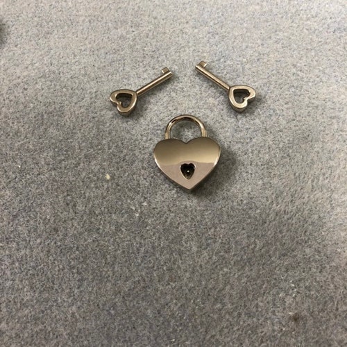 Heart Lock and Chain Pink Blue Red Black Grey Heart Shaped - Etsy